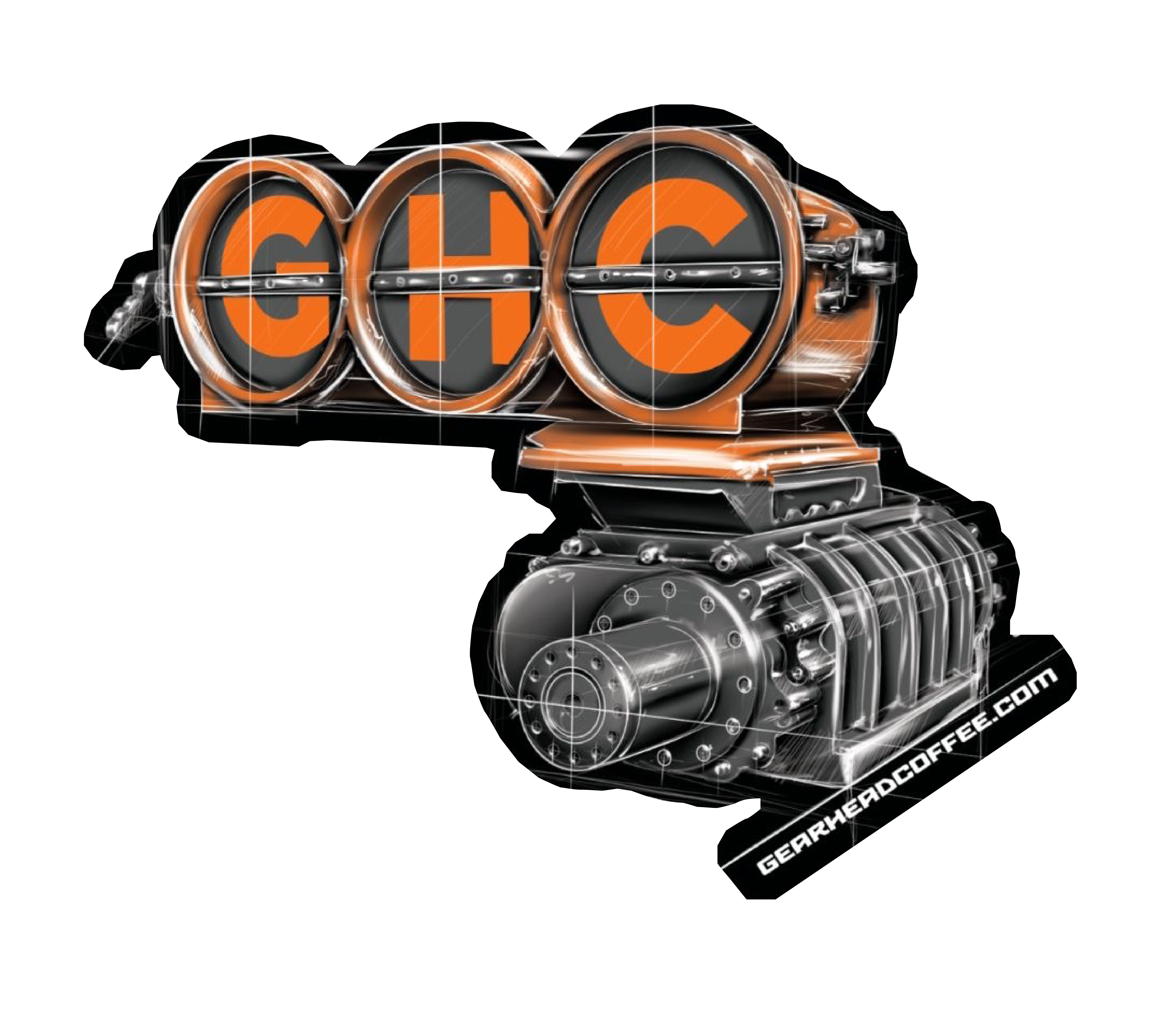 4" Injected Sticker – Gearhead Coffee